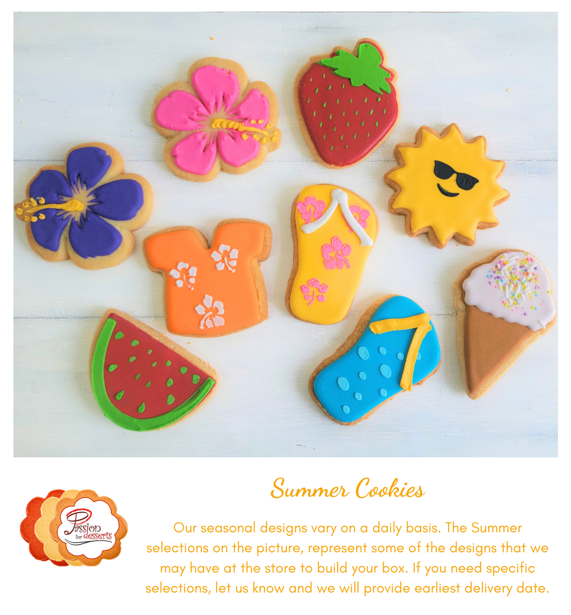 Summer Assorted Cookie Boxes – Passion for Desserts