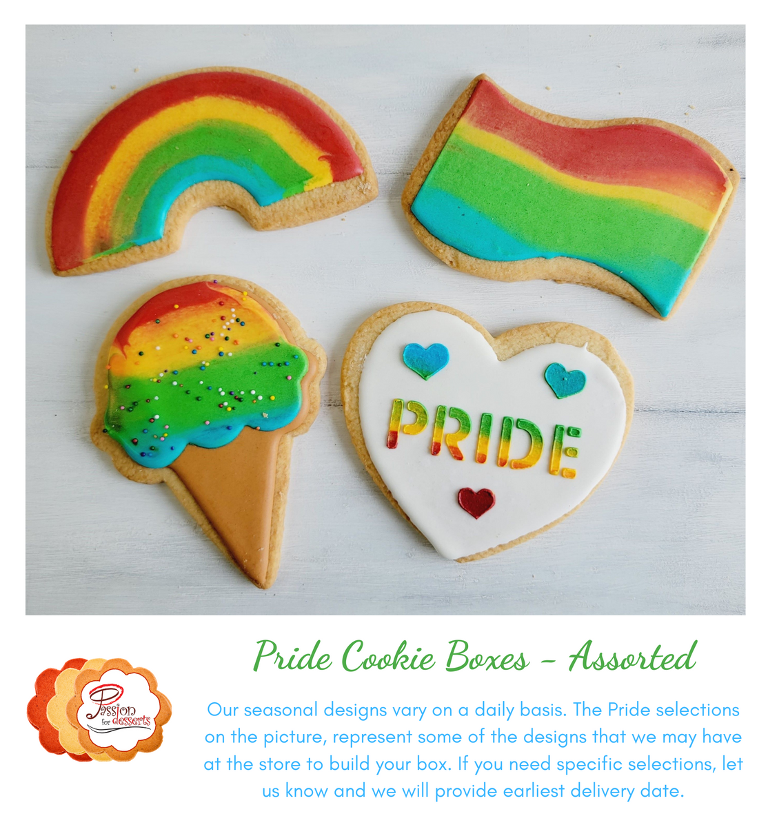 Pride - Assorted Cookie Boxes – Passion for Desserts