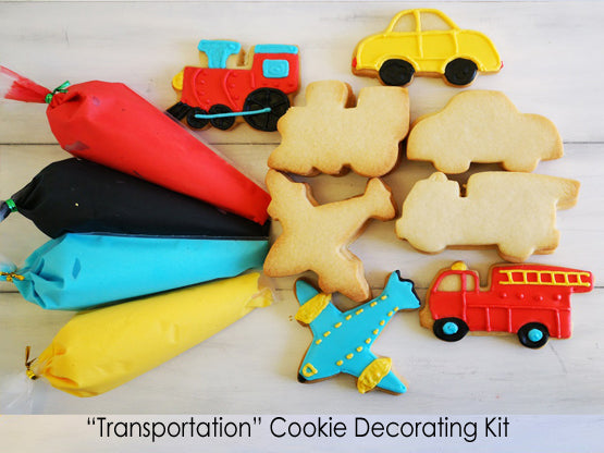 Transportation DIY Cookie Decorating Kit – Passion for Desserts